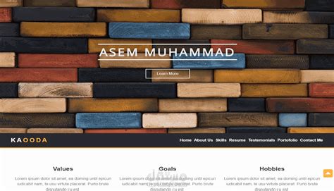 صفحة موقع Html Css Javascript مستقل