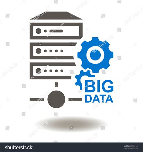 Big Data Server Icon Vector Web Stock Vector Royalty Free 797541145 Shutterstock