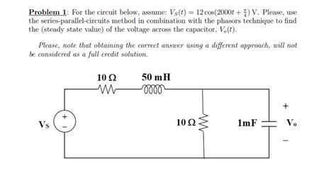 Solved Problem For The Circuit Below Assume Chegg