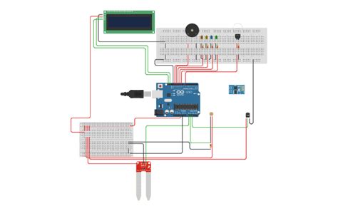 Circuit Design Smart Agriculture Using Iot Tinkercad