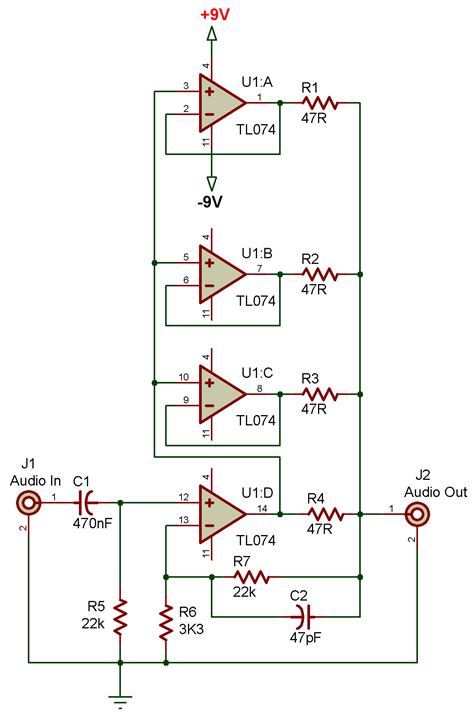 tl074 op amp pinout examples applications equivalents 50 off