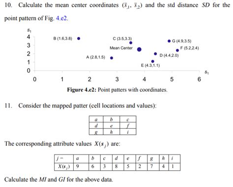 10 Calculate The Mean Center Coordinates 51 52