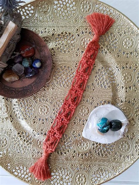 Macramé Bookmark Single Colour Etsy