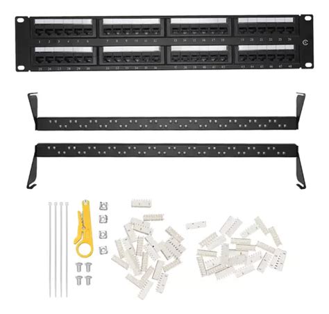 Patch Panel 48 Portas Network Ul Listed High Speed 10g Cat6 Parcelamento Sem Juros Patch Panel 48 Portas Network Ul Listed High Speed 10g Cat6 Parcelamento Sem Juros