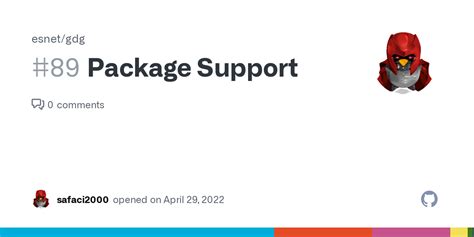 Package Support Issue Esnet Gdg GitHub
