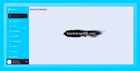 bootstrap样式左侧菜单垂直导航