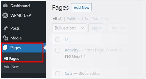 how to arrange and reorder wordpress pages wpmu dev