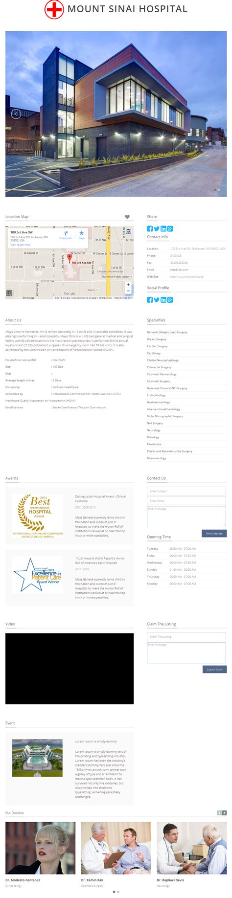 Hospital And Doctor Directory Source Code Sellanycode