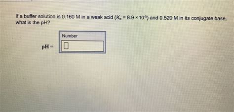 solved if a buffer solution is 0 160 m in a weak acid ka