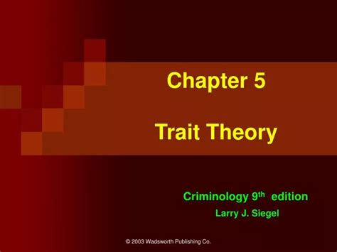 ppt chapter 5 trait theory powerpoint presentation free download