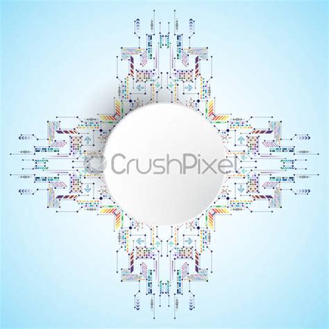 Vector Background In The Concept Of Technology Stock Vector Crushpixel