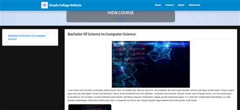 Simple College Website Using Htmlphpmysqli With Source Code