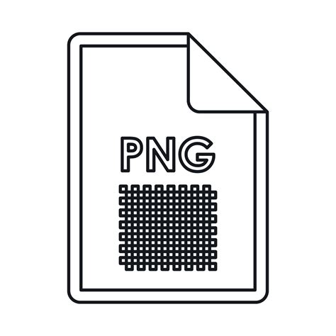 Png Image File Extension Icon Outline Style 14581641 Vector Art At