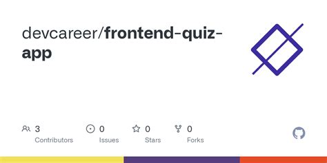 Github Devcareerfrontend Quiz App