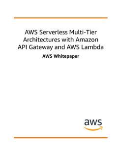 AWS Serverless Multi Tier Architectures With Amazon API Aws Serverless Multi Tier