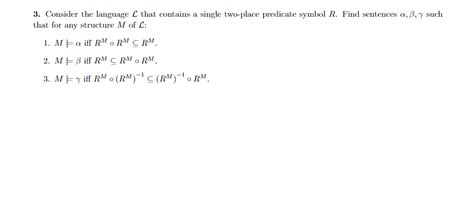 3 Consider The Language L That Contains A Single Chegg Com