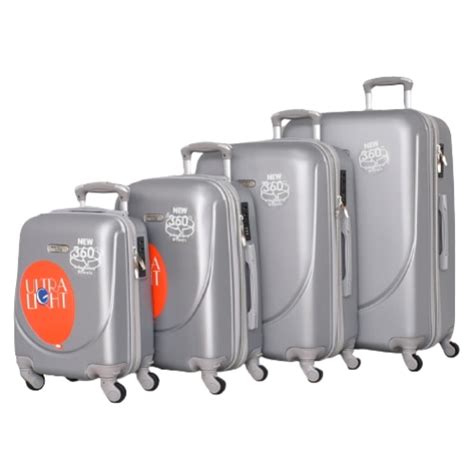 Set Valize Perfect Line Abs 73 X 32 X 47 Cm Extender 4 Buc Argintiu Emag Ro