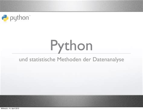 Und Statistische Methoden Der Datenanalyse