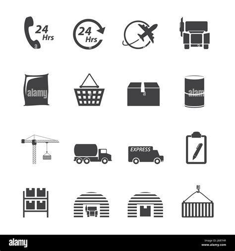 Logistic Icon Set Stock Vector Image And Art Alamy