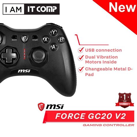 MSI FORCE GC20 V2 - WHITE / BLACK Gaming Controller | Shopee Malaysia
