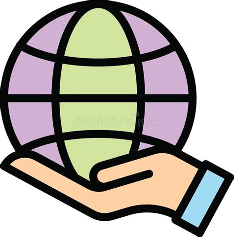 Purple Core Values Icon Set In One Color On White Background Stock Vector Illustration Of