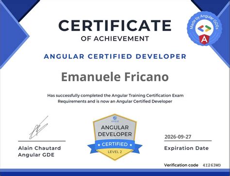 As Promised Here Is The Angular Developer Level 2 Certification