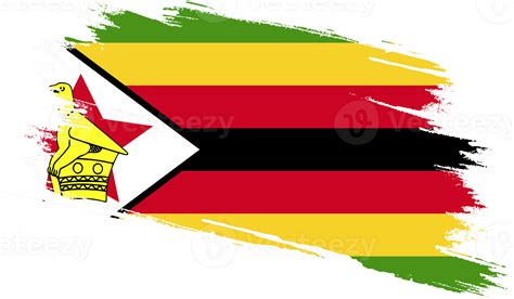 Zimbabwe Flag With Grunge Texture 12046645 Png