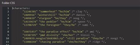 CSS Titles Pronouns On Toyhouse