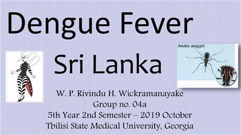 Dengue In Sri Lanka Rivin Pptx