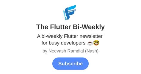 The Flutter Bi Weekly Neevash Ramdial Nash Substack