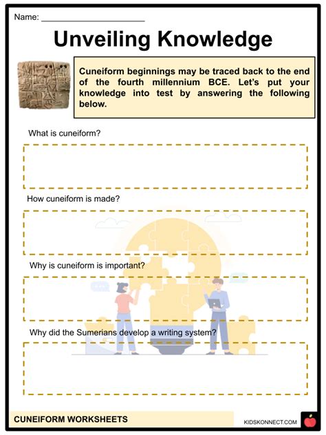 Cuneiform Facts And Worksheets History Spread And Development