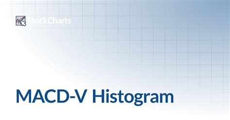 Macd V Histogram Chartschool