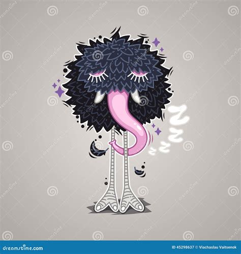 Hibernating Cartoon Monster 45298637