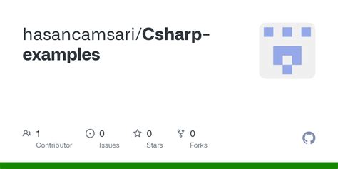 GitHub Hasancamsari Csharp Examples