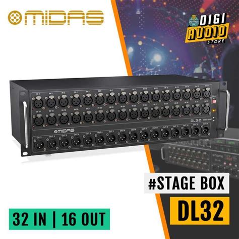 Jual Midas Dl32 Stage Box 32 Input 16 Output For Digital Audio Mixer