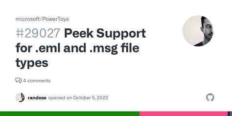 Peek Support For Eml And Msg File Types · Issue 29027 · Microsoftpowertoys · Github