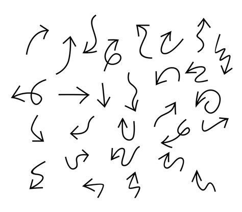 Hand Drawn Arrow Collectionscribble Arrows Stock Illustration