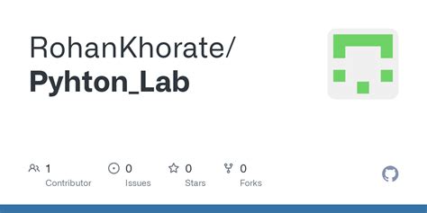 Github Rohankhoratepyhtonlab