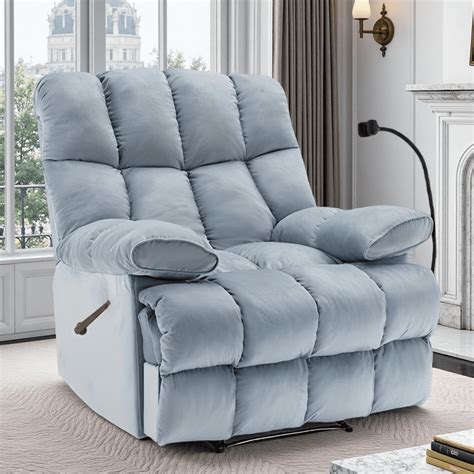 Oversized Recliner Chair 350 Lb Weight Capacity Home Oversized Velvet