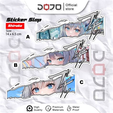 Jual Sticker VINYL Blue Archive Sunaookami Shiroko Motor Mobil Notebook Binder Laptop Pc Gaming