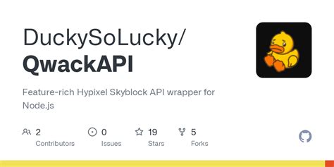 Github Duckysoluckyqwackapi Feature Rich Hypixel Skyblock Api