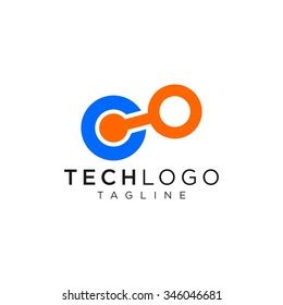 Technology Logo Computer Data Related Business Stock Vector Royalty Free Shutterstock