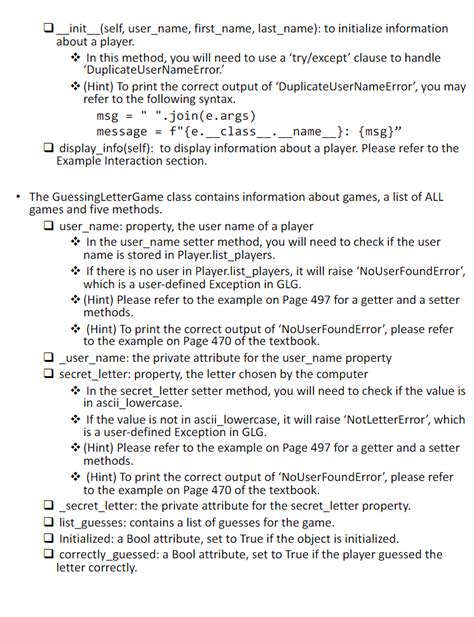 Solved In Python You Are Creating A Letter Guessing Game App
