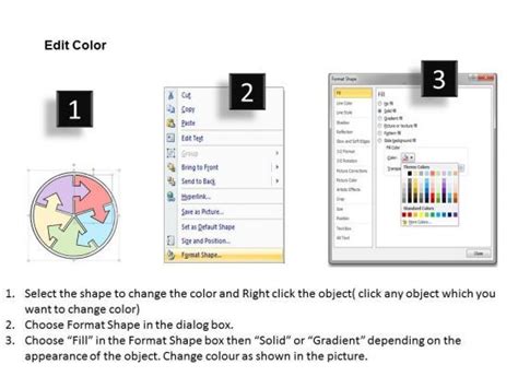 Ppt Slide 5 Stages Round Arrows Chart Business Diagrams