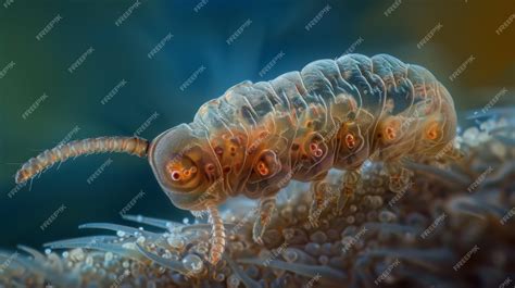 Premium Photo A Microscopic Snapshot Of A Single Larva With A Bulbous