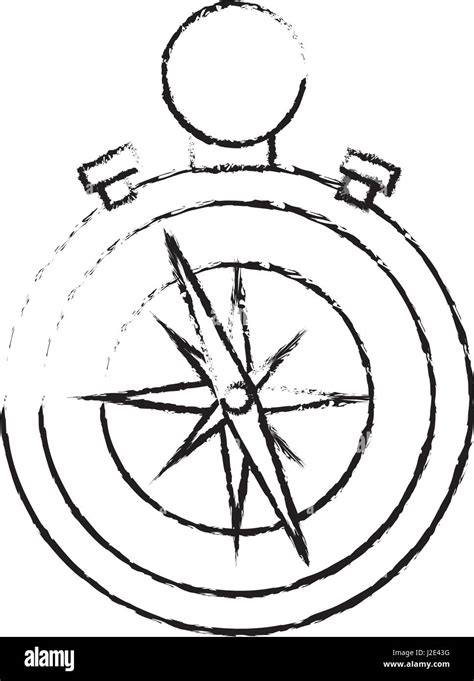 Compass Navigation Tool Stock Vector Image And Art Alamy