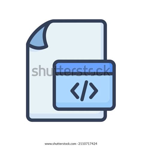 Code Document File Paper Page Script Stock Vector Royalty Free 2110717424 Shutterstock