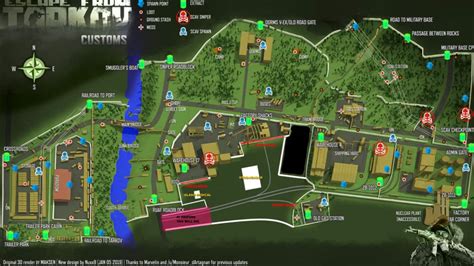 Escape From Tarkov Customs Map Spawn And Extraction Points Pro Game Guides