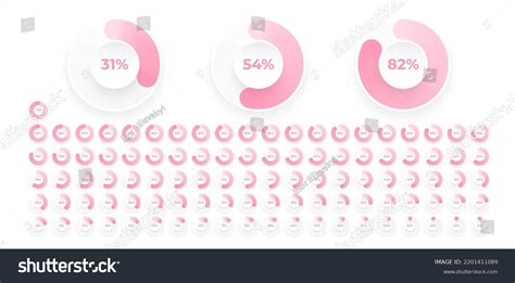 Loading Indicator Progress Bar Percentage Meter Stock Vector Royalty Free