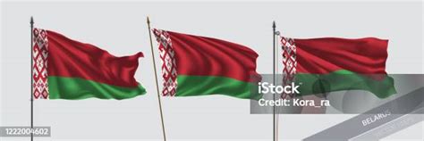 격리 된 배경 벡터 그림에 깃발을 흔들고 벨라루스의 집합 3가지 개체에 대한 스톡 벡터 아트 및 기타 이미지 3가지 개체 3차원 형태 개념 Istock